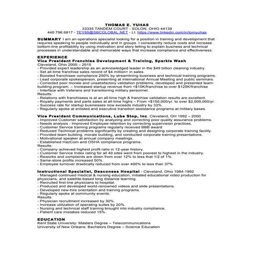 Thomas Yuhas Resume | PDF