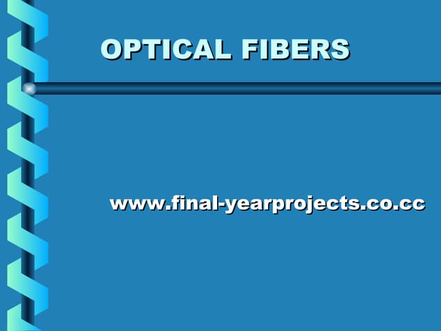 "OPTICAL FIBRES" -Physics Investigatory Project (Class XII) | PDF