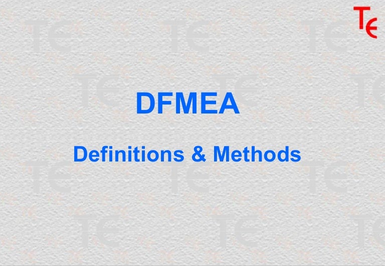 DFMEA