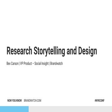 Research Storytelling and Design | PPT