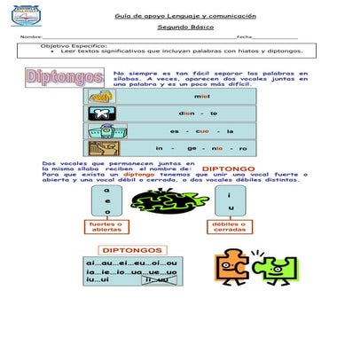 144797516 guia-de-apoyo-diptongo-y-hiato | PDF