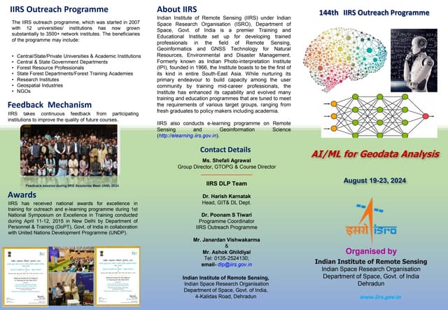 Geodata Analysis Report Science Aiml 144 Ppt