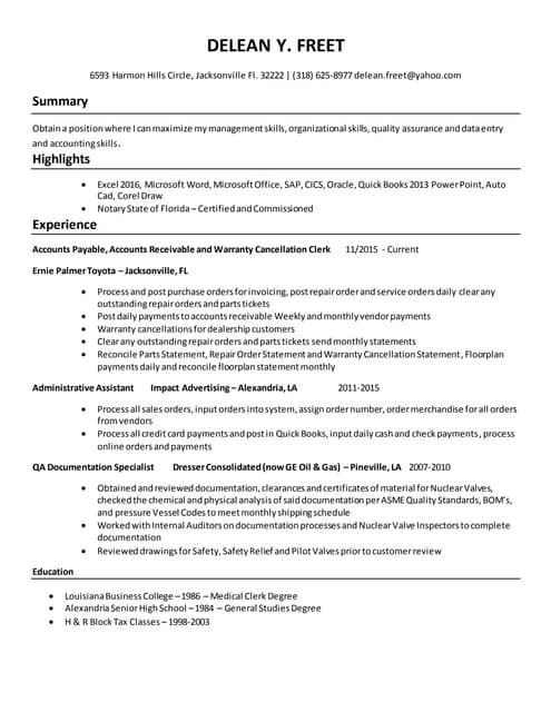 LC Resume 2 | PDF