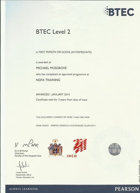Level 4 Diploma in Advanced Security Management | PDF
