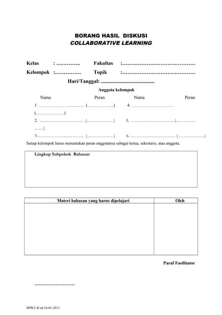 Borang tarik tali 2016 | DOC