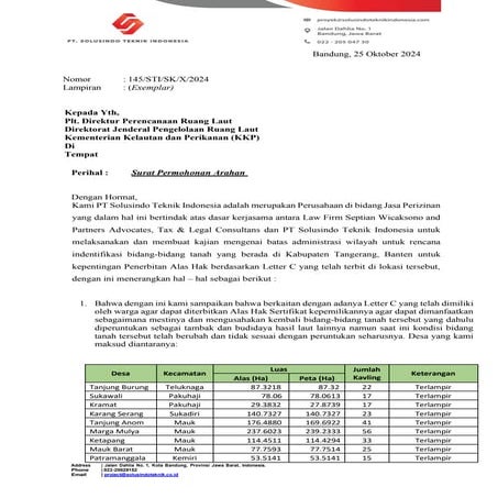 145 - Surat Permohonan Arahan KKP.ppdfdf | PDF
