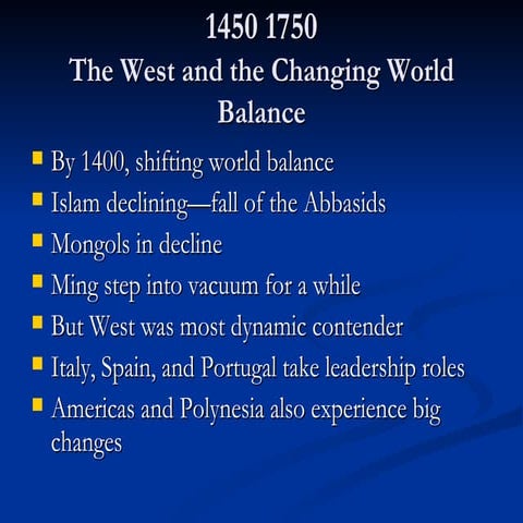 The Atlantic World 1450 1750 | PPT