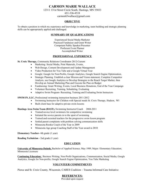 Resume #1 | PDF | Business | Business and Finance