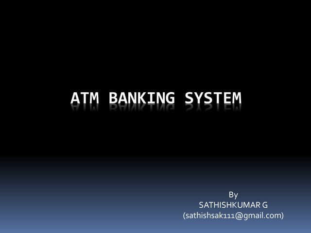 Atm simulation mini project using Python programming language | DOCX