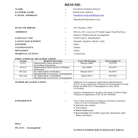 RESUME-1 | PDF