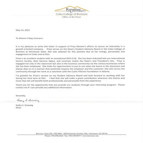 Dean Schwaig Rec. Letter | PDF
