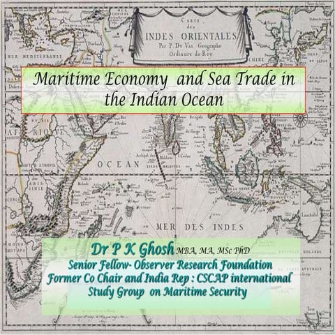 IONS Seminar 2014 - Session 2 - Seaborne Trade in the Indian Ocean | PPTX