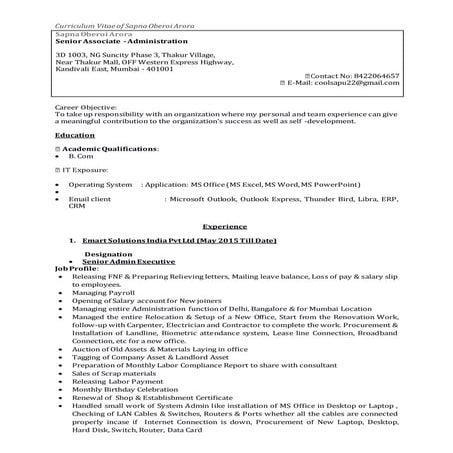 Admin KRA Manan Patel | DOCX