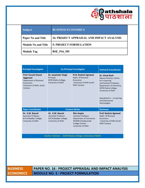 Project formulation (1) | PPTX | Civil Engineering Industry | Industries
