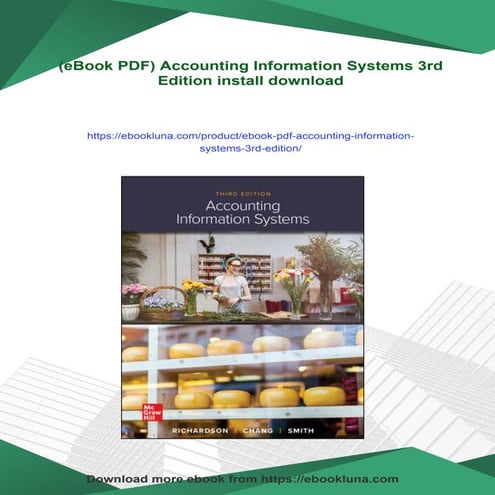(eBook PDF) Accounting Information Systems 3rd Edition | PDF