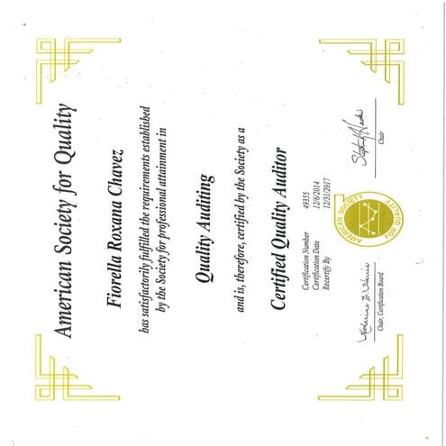 CQA Certificate | PDF