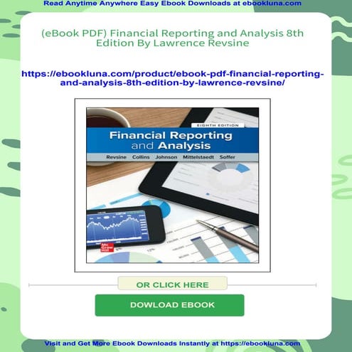 (eBook PDF) Financial Reporting and Analysis 8th Edition By Lawrence ...