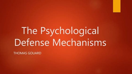 Defense Mechanism.docx .................. | PDF