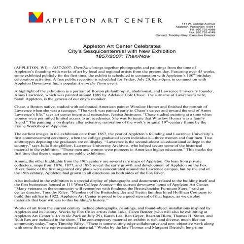 Appleton Art Center | PDF