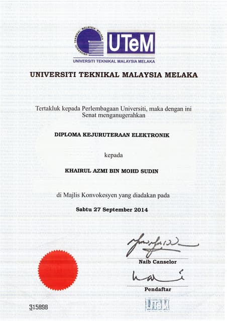 CERTIFICATE OF MUET | PDF