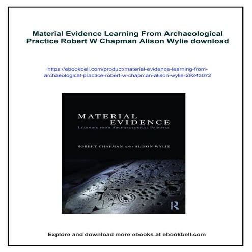 Material Evidence Learning From Archaeological Practice Robert W ...
