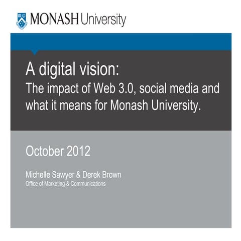Digital & Social Media Strategies Series: A Digital Vision (social ...