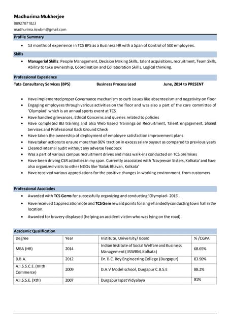 Madhurima Mukherjee presentations