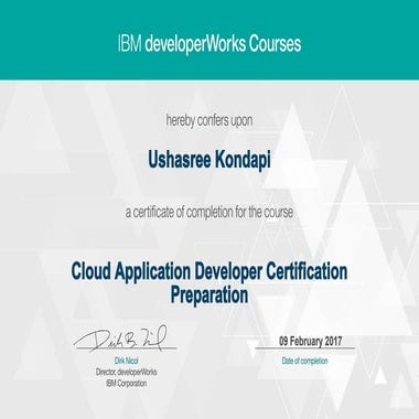 IBM Cloud App Developer | PDF