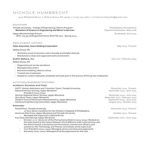 Resume2014 | PDF
