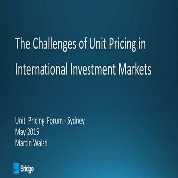 Unit Pricing in International Markets v4 | PPTX