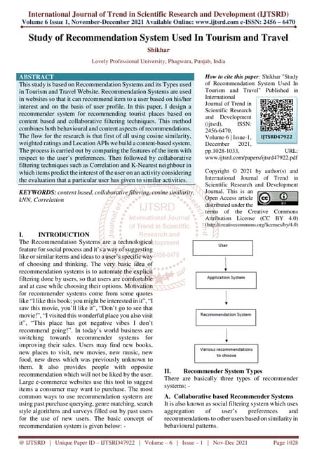 Artificial Intelligence In Recommender Systems | PPTX