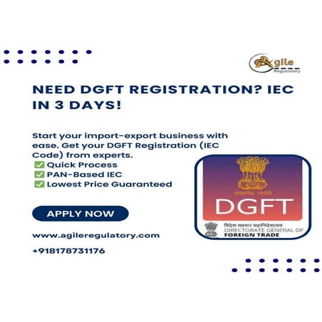 Start Exporting with DGFT Registration – IEC Made Easy | PDF