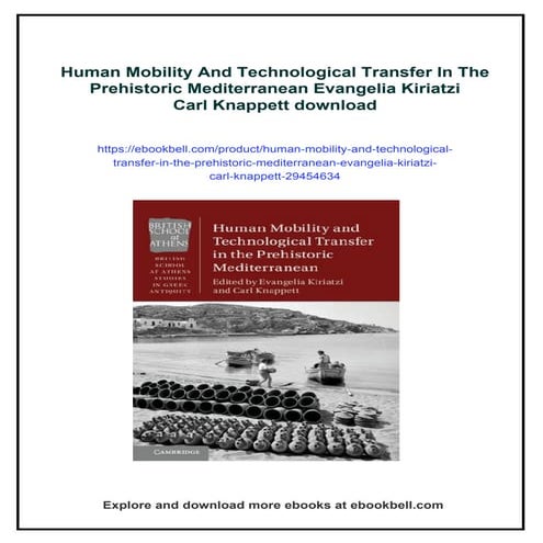 Human Mobility And Technological Transfer In The Prehistoric ...
