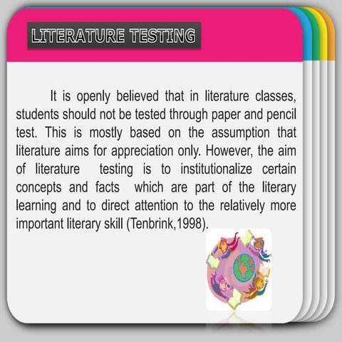 Literature/Literatura Assessment/Testing | PPT