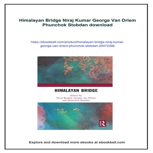 Himalayan Bridge Niraj Kumar George Van Driem Phunchok Stobdan | PDF
