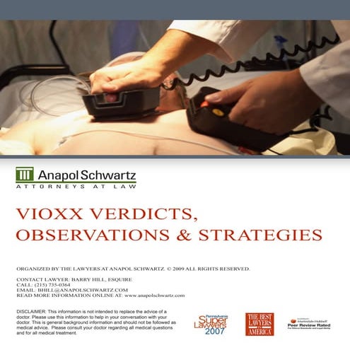 Vioxx Litigation Strategy | PDF