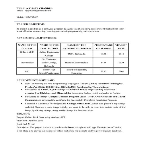 Resume | DOCX | Programming Languages | Computing