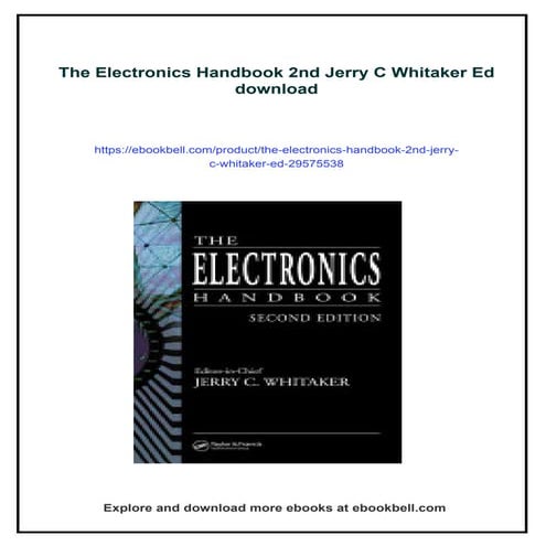 The Electronics Handbook 2nd Jerry C Whitaker Ed | PDF