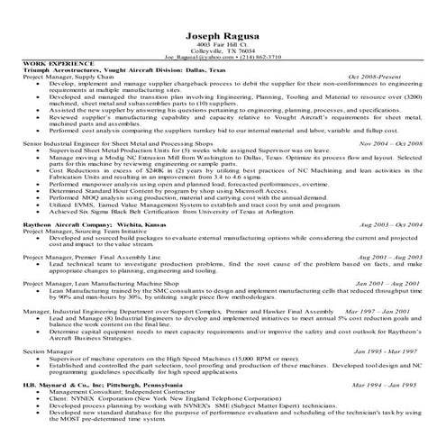 Joe Ragusa Resume | DOCX