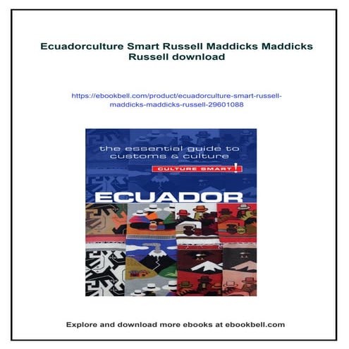 Ecuadorculture Smart Russell Maddicks Maddicks Russell | PDF