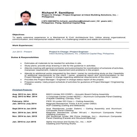 Resume _ Engr. Mark Joseph R. Rodas _ April 2015 (1) | DOC
