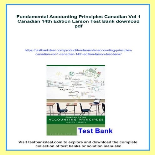 Fundamental Accounting Principles Canadian Vol 1 Canadian 14th Edition ...