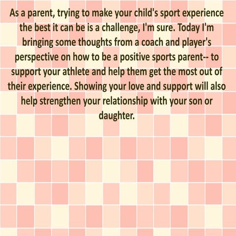 Parents and Sport: How to Love and Support Your Basketball Player | PPT