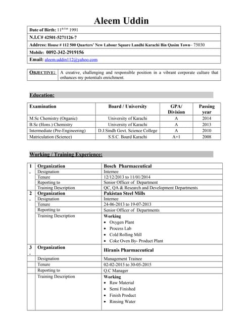 ahsan cv2 | DOCX | Education