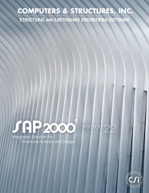 Basics of sap2000 | DOCX | Computer Software and Applications | Computing