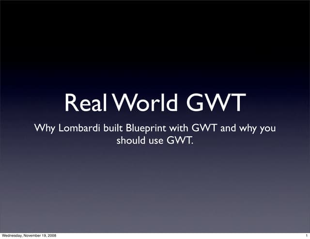 Building Blueprint With Gwt Pdf