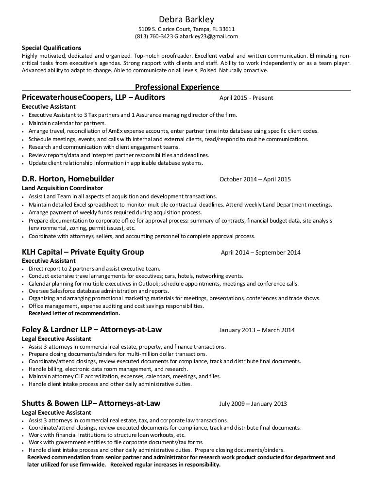 Debra Barkley Resume Final 2015