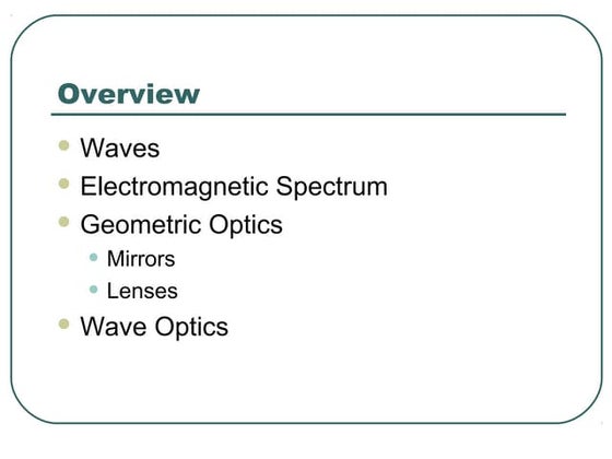 Ray Optics Class 12 Part-1 | PPT | Physics | Science