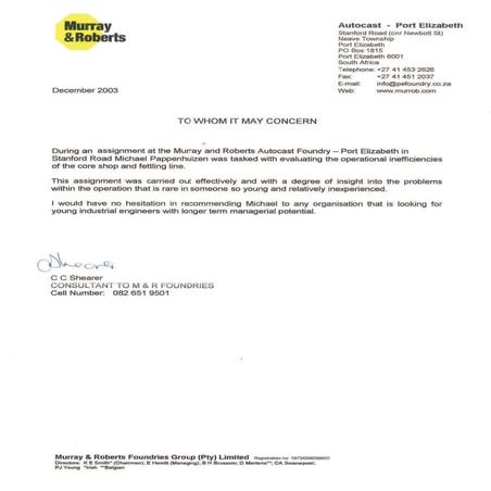 MURRAY & ROBERTS REFERENCE | PDF