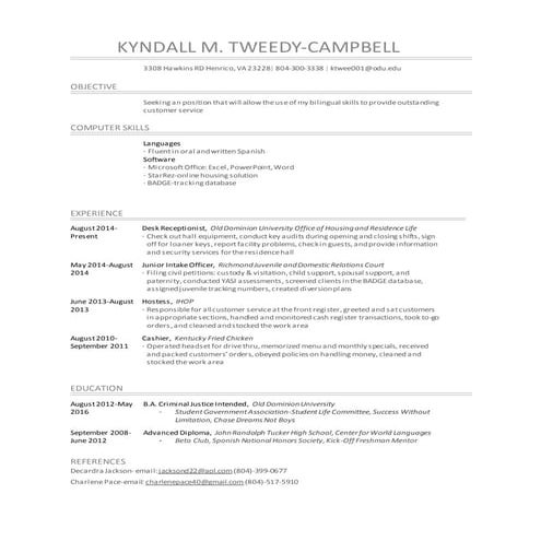My Resume 2015 | PDF